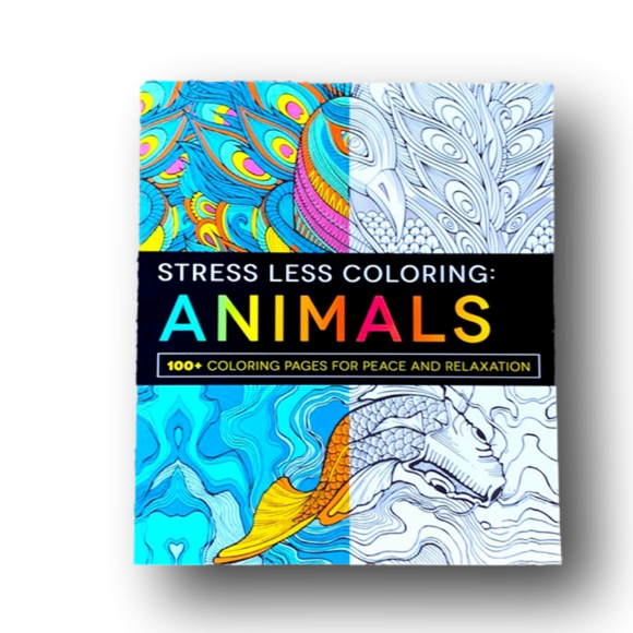 Adams Media | Office | Stress Less Adult Coloring Book Animal Patterns ...